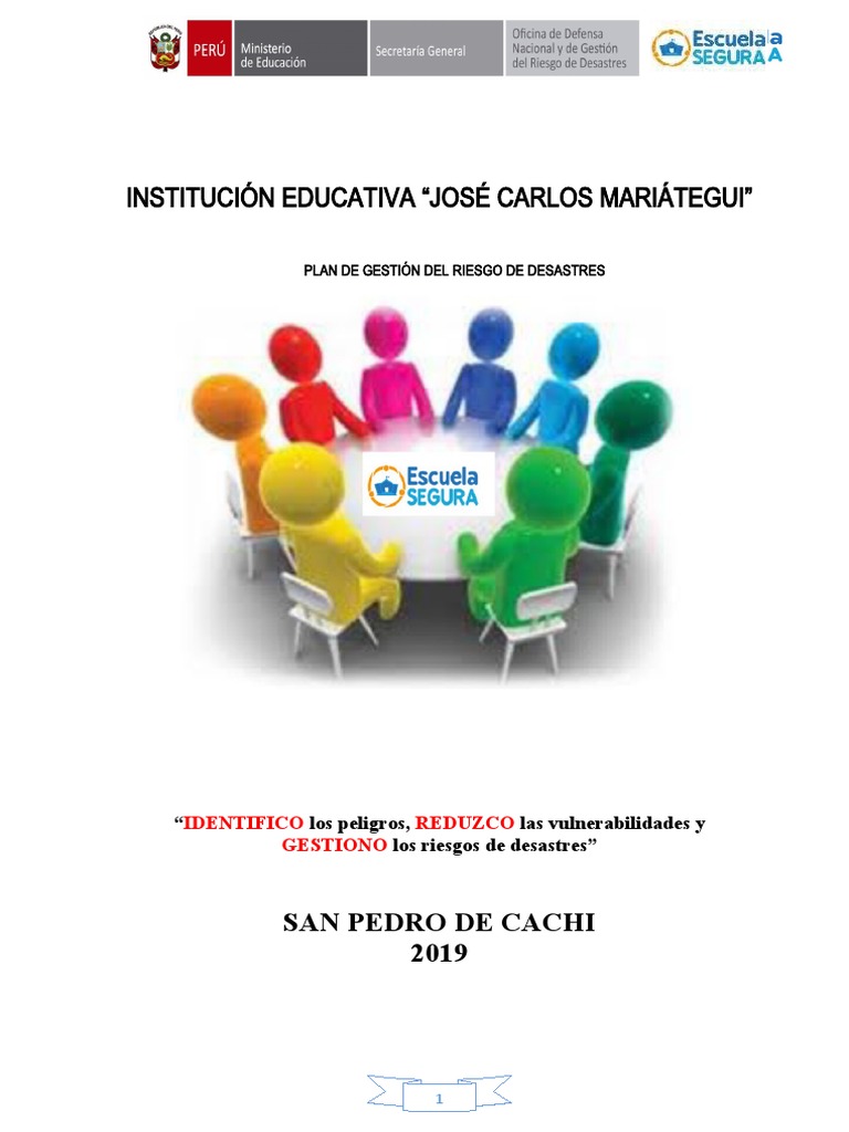 Esquema Plan GRD | PDF | Riesgo | Reducción de Desastres