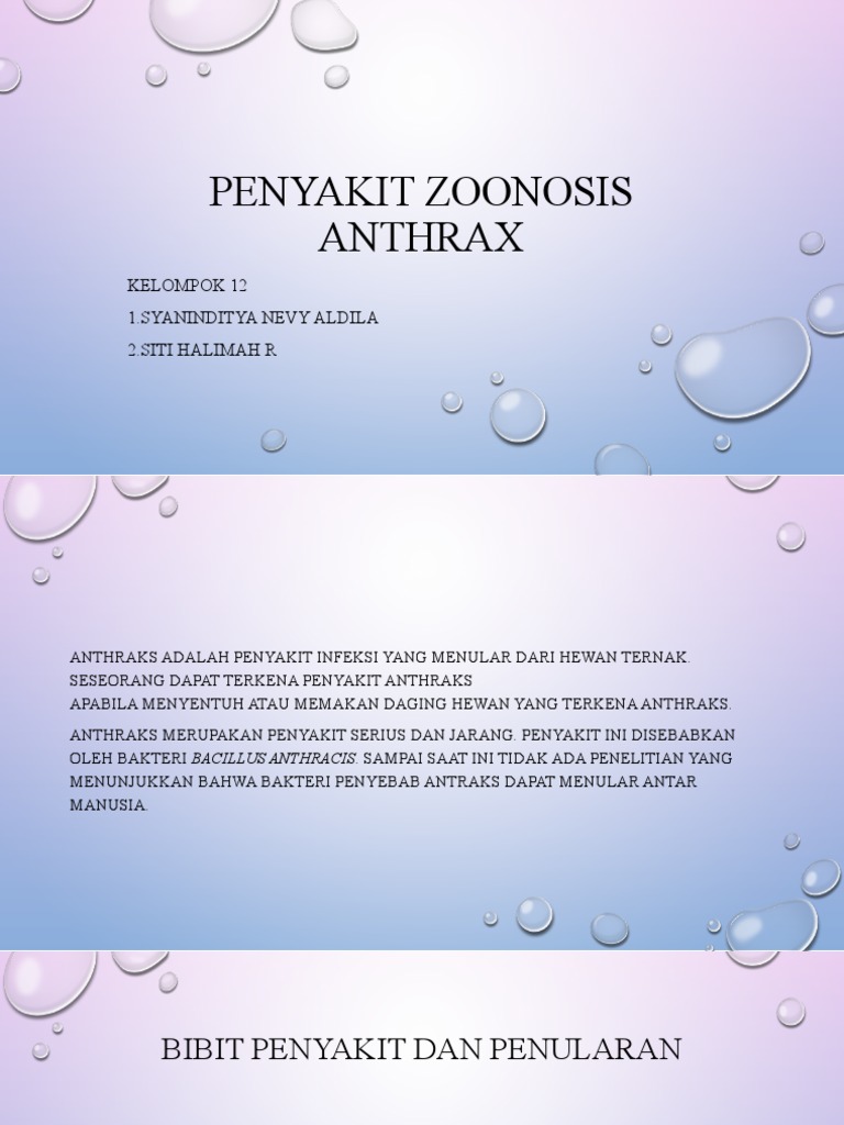 Penyakit Anthrax | PDF