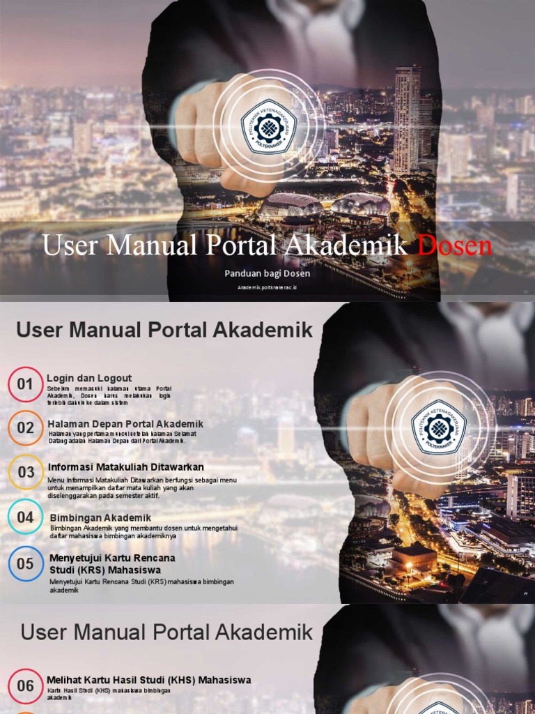 User Manual Portal Akademik Dosen | PDF | Karier & Perkembangan ...