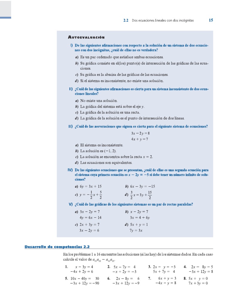 Ejercicios Seccion 2.2 Grossman | PDF