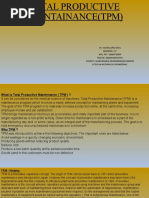 Introduction To TPM (Total Productive Maintenance) | PDF