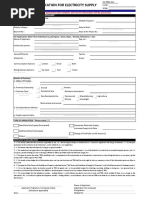 Industrial Electricity Connection Form | PDF | Electric Power ...