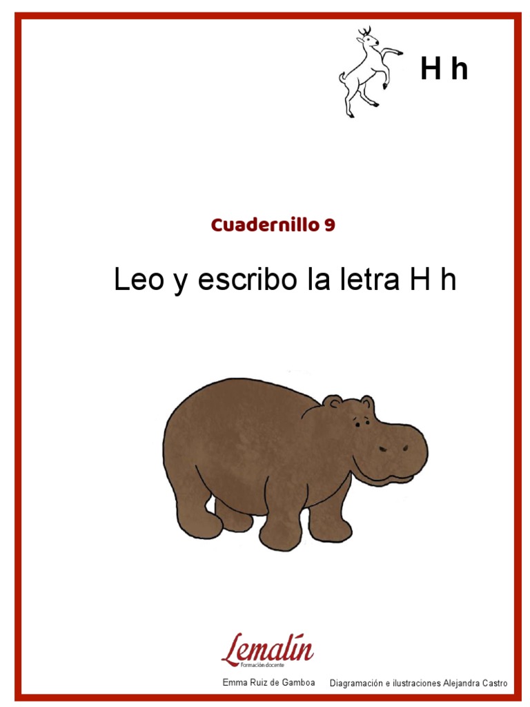 Cuadernillo 09, Letra H | PDF