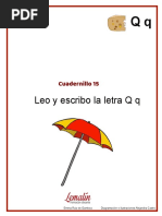 Actividades de lectoescritura con la letra Q | PDF