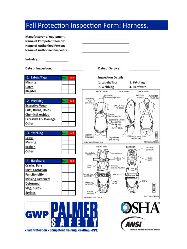 Harness Inspection Form | PDF