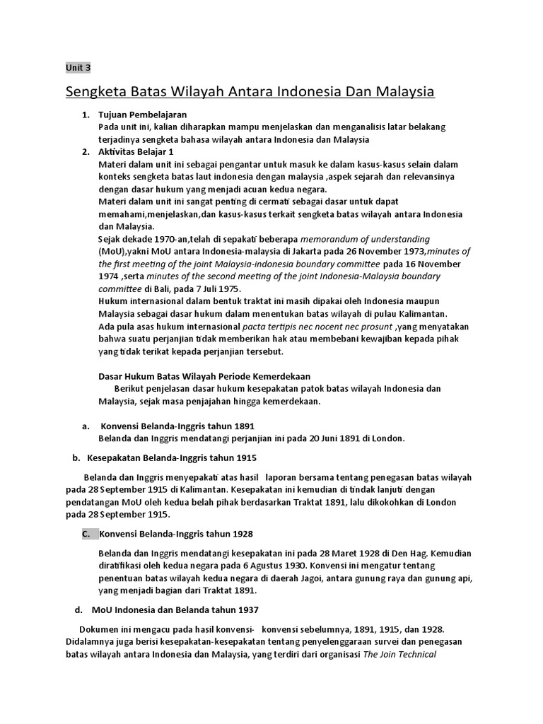 Materi Sengketa | PDF