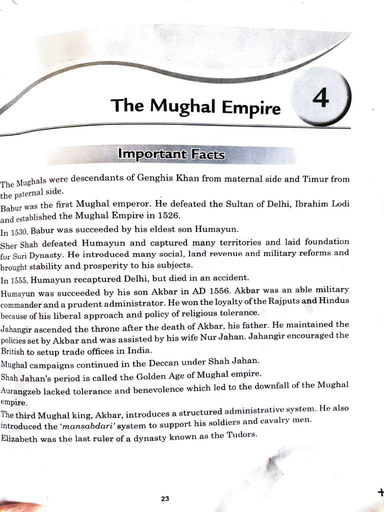Mughal Empire's Administrative Structure | PDF | Mughal Empire ...