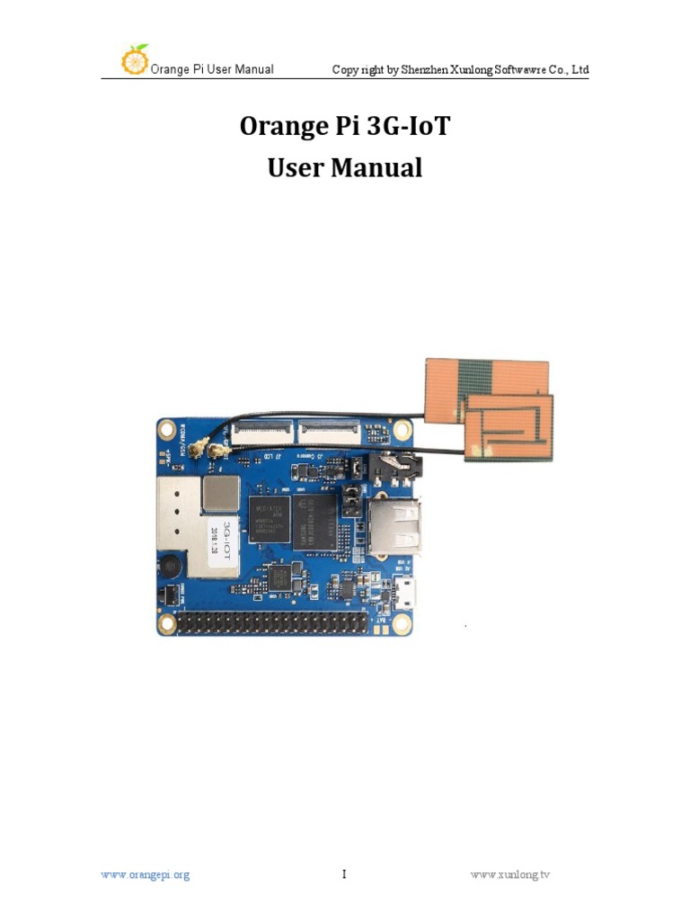 Orange Pi 3G-IOT - User Manual - V1.5 | PDF | Installation (Computer Programs) | Device Driver