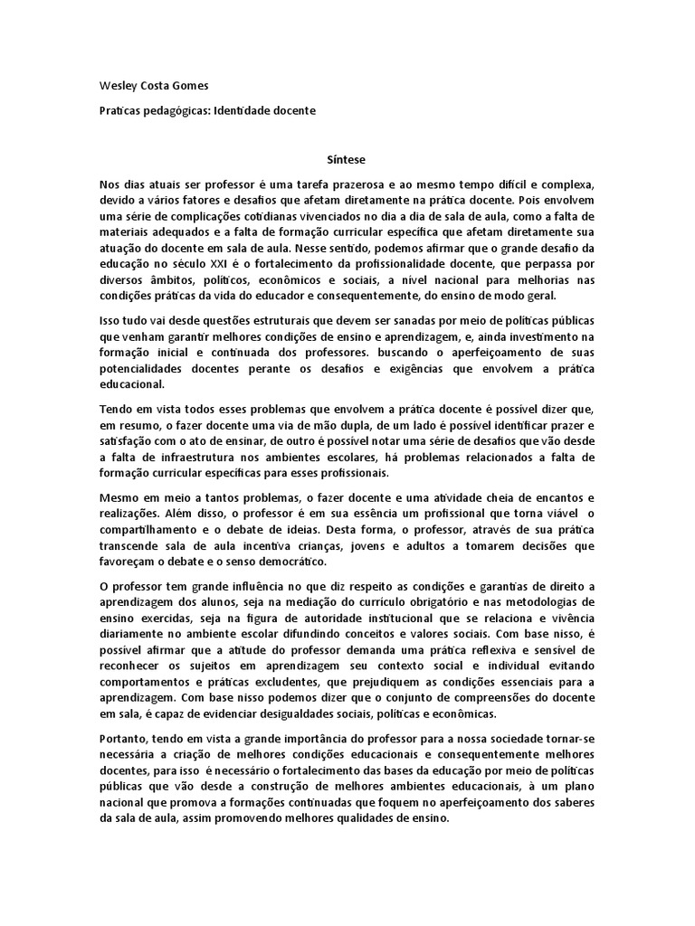 Práticas Pedagógicas: Gestão Da Aprendizagem | PDF | Aprendizado Práticas Pedagógicas: Gestão Da Aprendizagem | PDF | Aprendizado