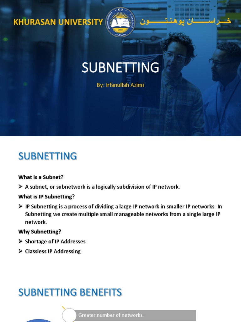Subnetting | PDF | Ip Address | Network Layer Protocols