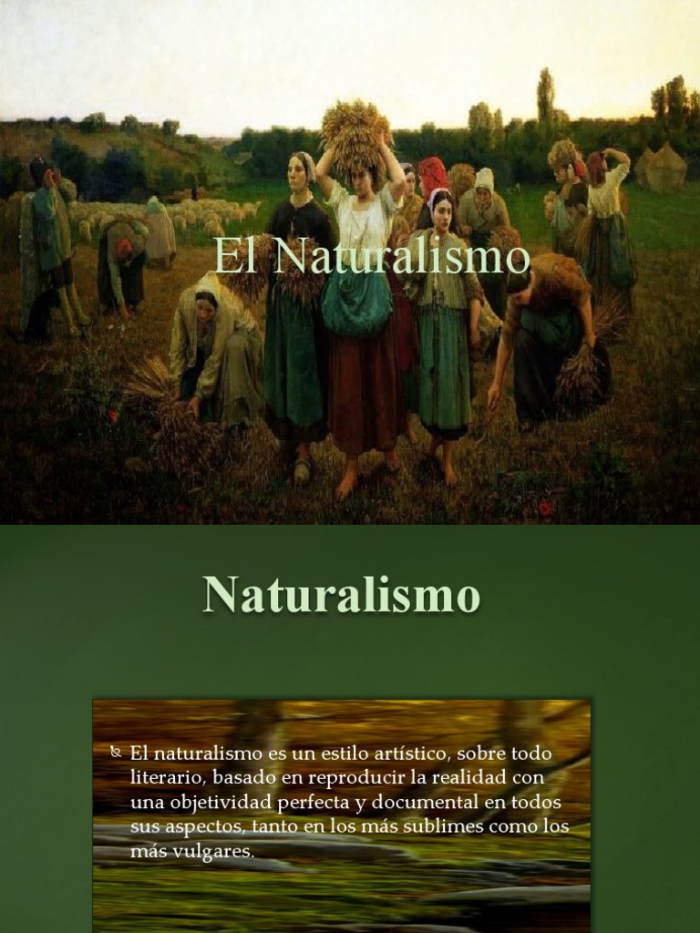 El Naturalismo | PDF | Libros para adolescentes | Clásicos