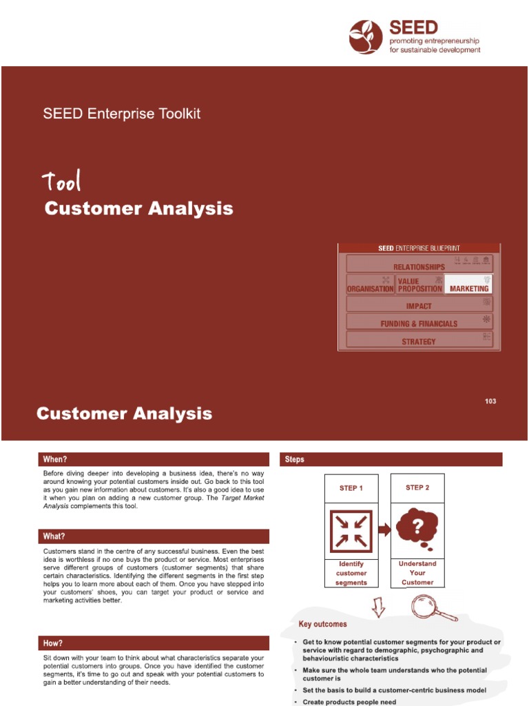 1 - SEED Enterprise Toolkit. Customer Analysis | PDF