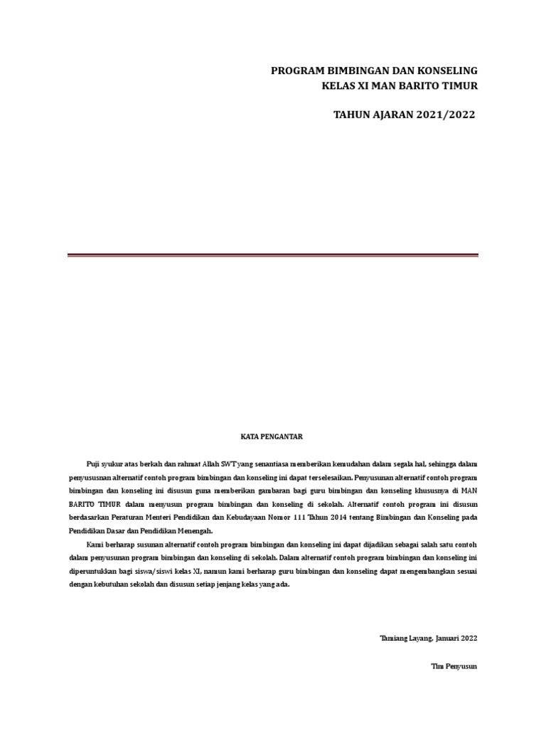 Contoh Program BK | PDF