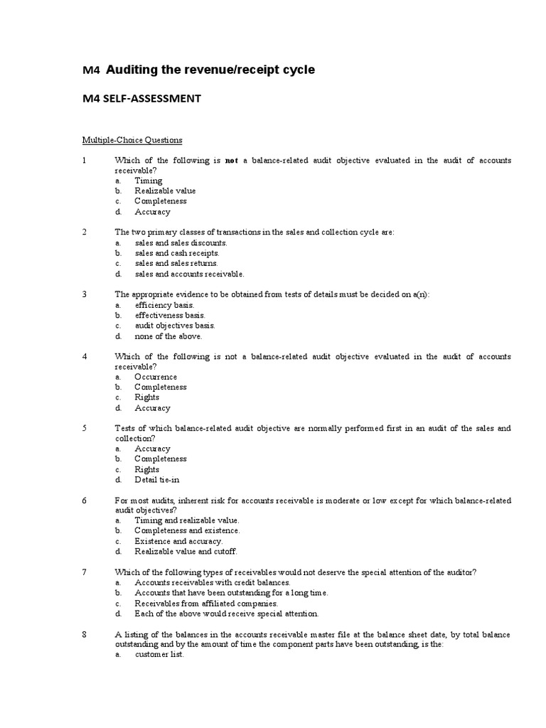 Auditing the Revenue Cycle: An Analysis of Key Audit Procedures and ...