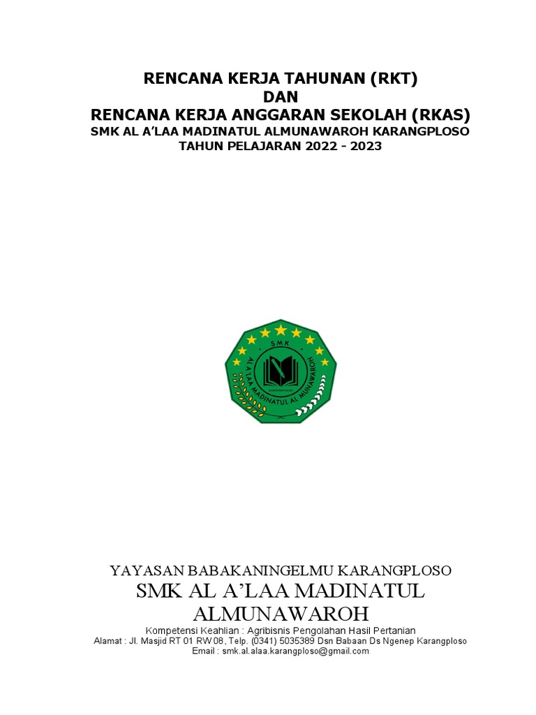 RKS SMK Al A'laa 2022 | PDF