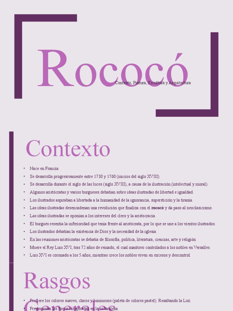 Rococó | PDF | Barroco