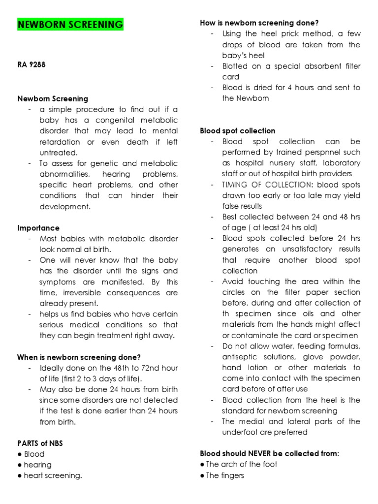 Prelims - Official MCN Rle Reviewer | PDF