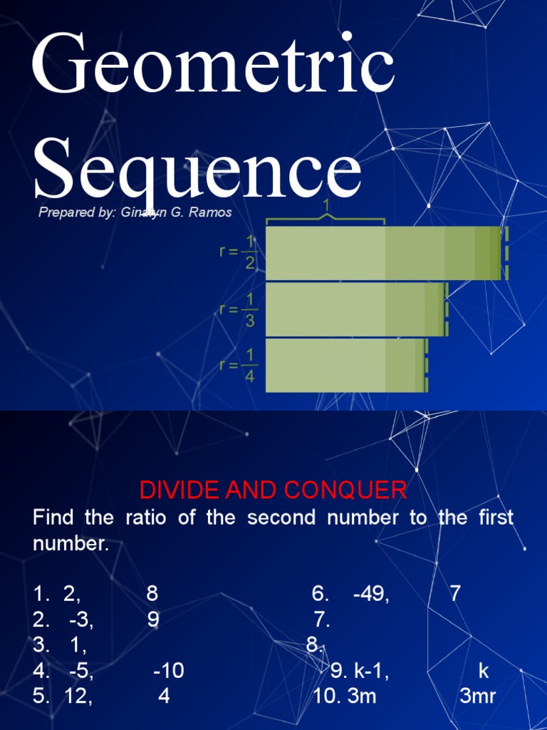 GEOMETRIC SEQUENCE SERIES MEAN Final | PDF