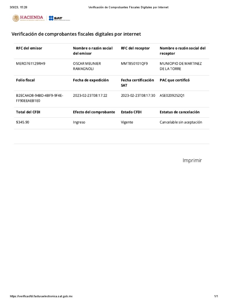 Formato de Validación | PDF