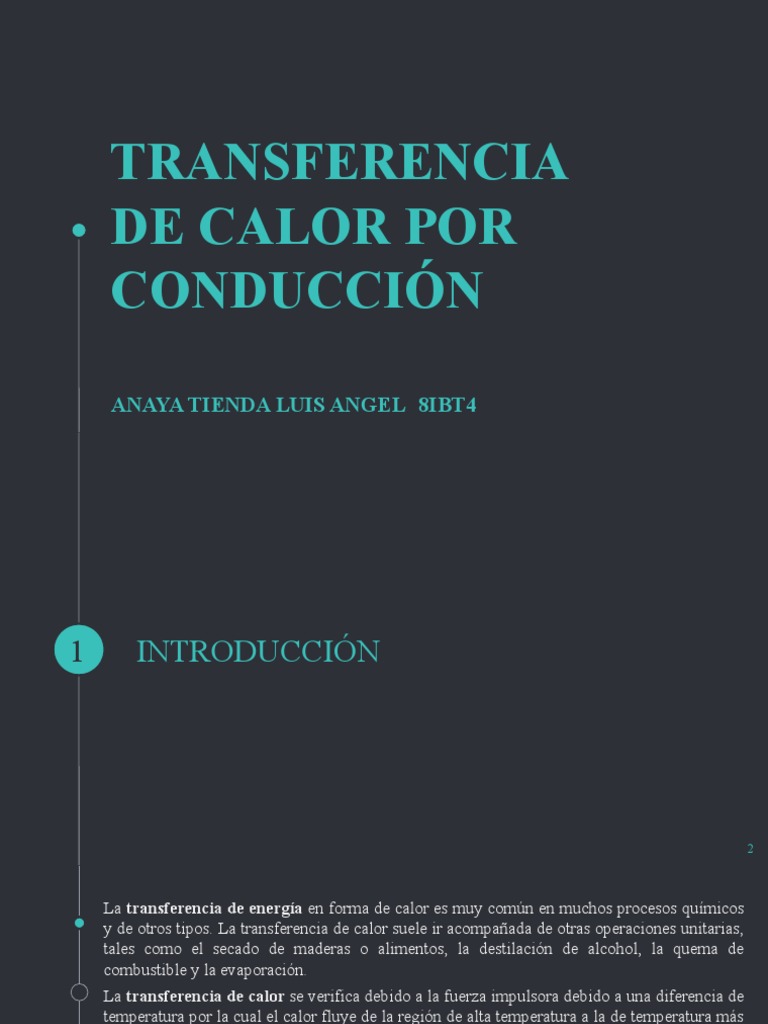 Tranferencia de Calor Por Conduccion | PDF | Conduccion termica | Calor