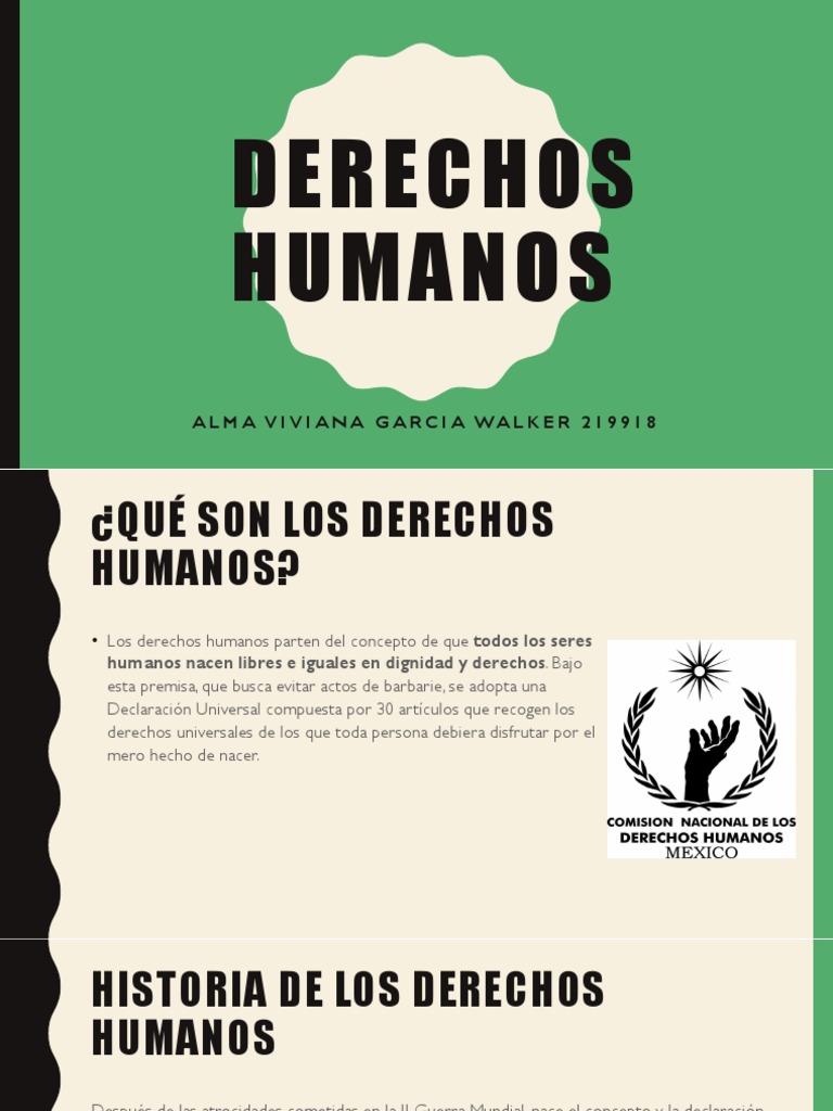 Historia y Clasificación de Derechos Humanos | PDF | Derechos humanos ...