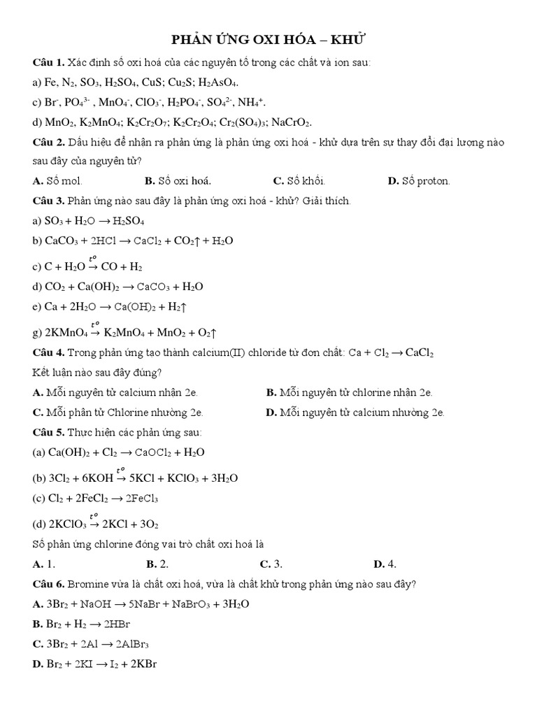 PH N NG Oxi Hóa - KH | PDF