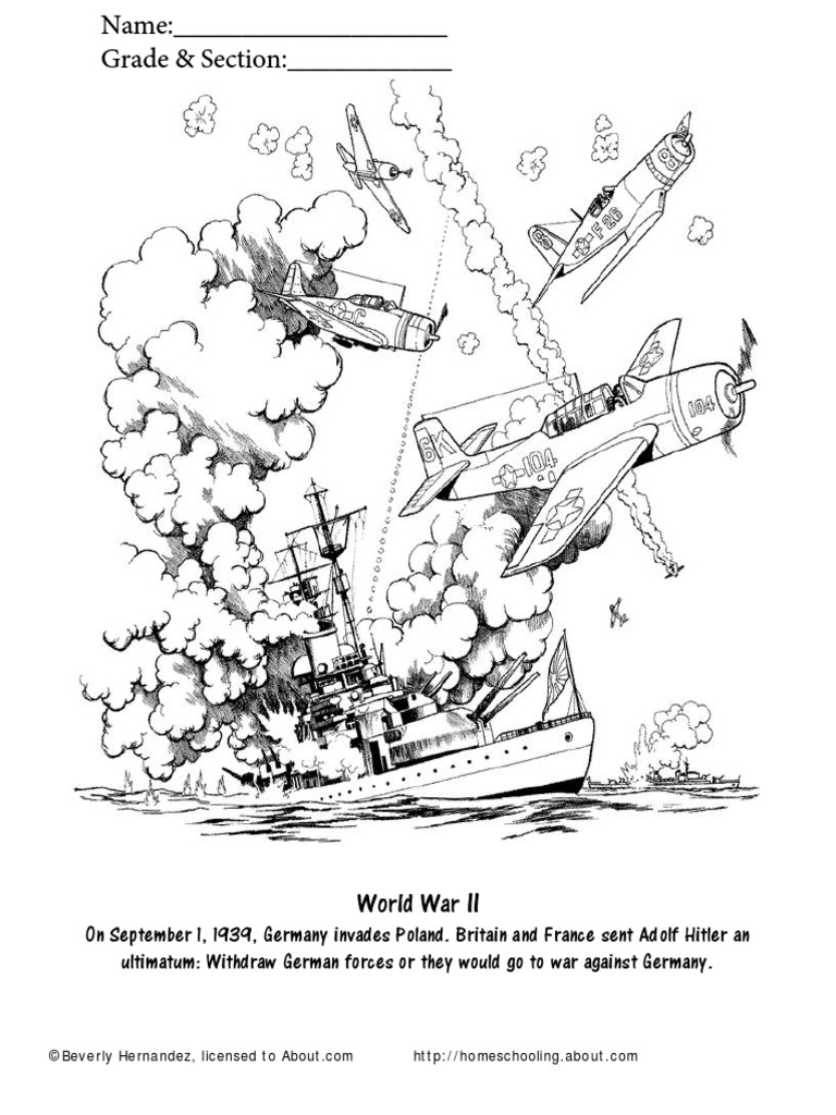 World War II Coloring Pages | PDF