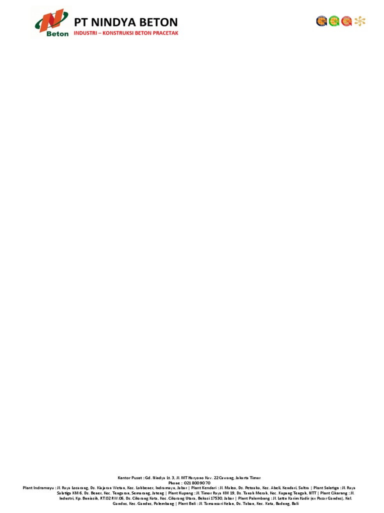 Kop Surat Nindya Beton | PDF
