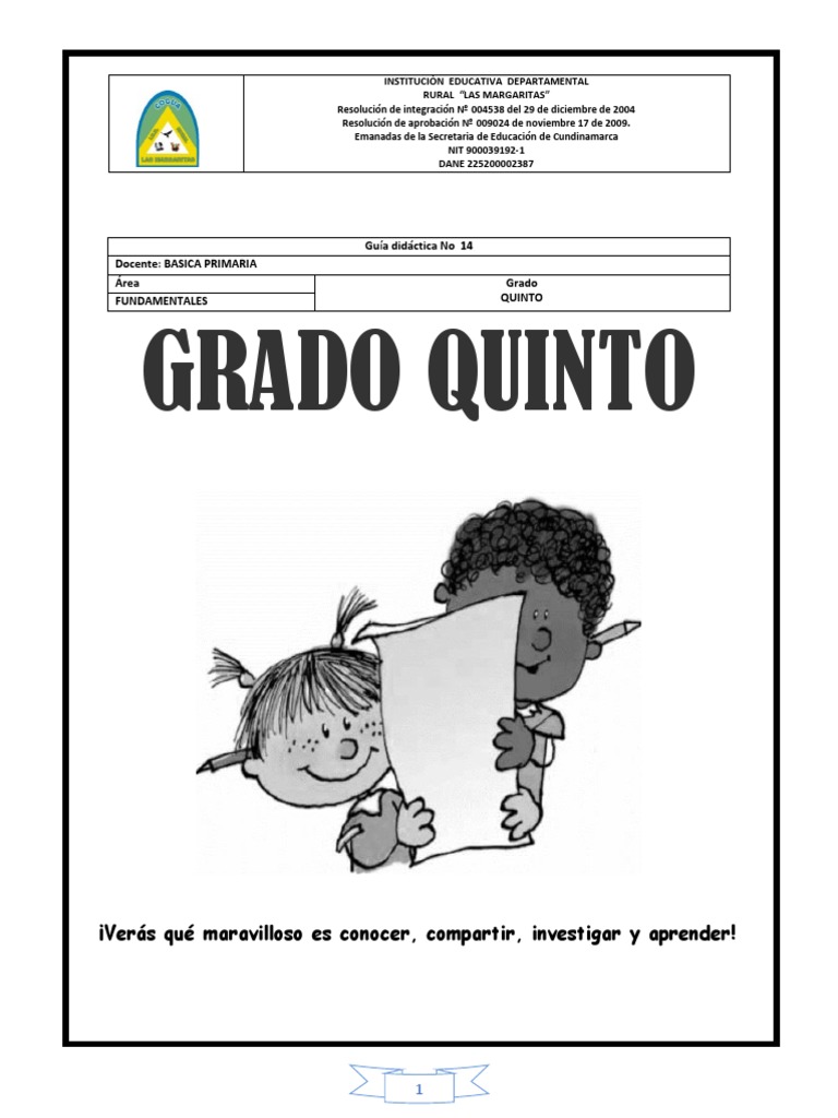 Paquete 14 Grado 5. | PDF | Fuerza