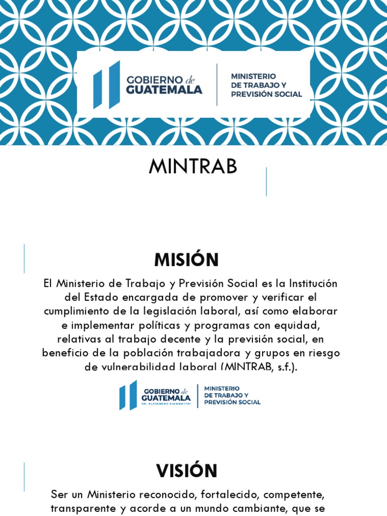 Presentación MINTRAB | PDF