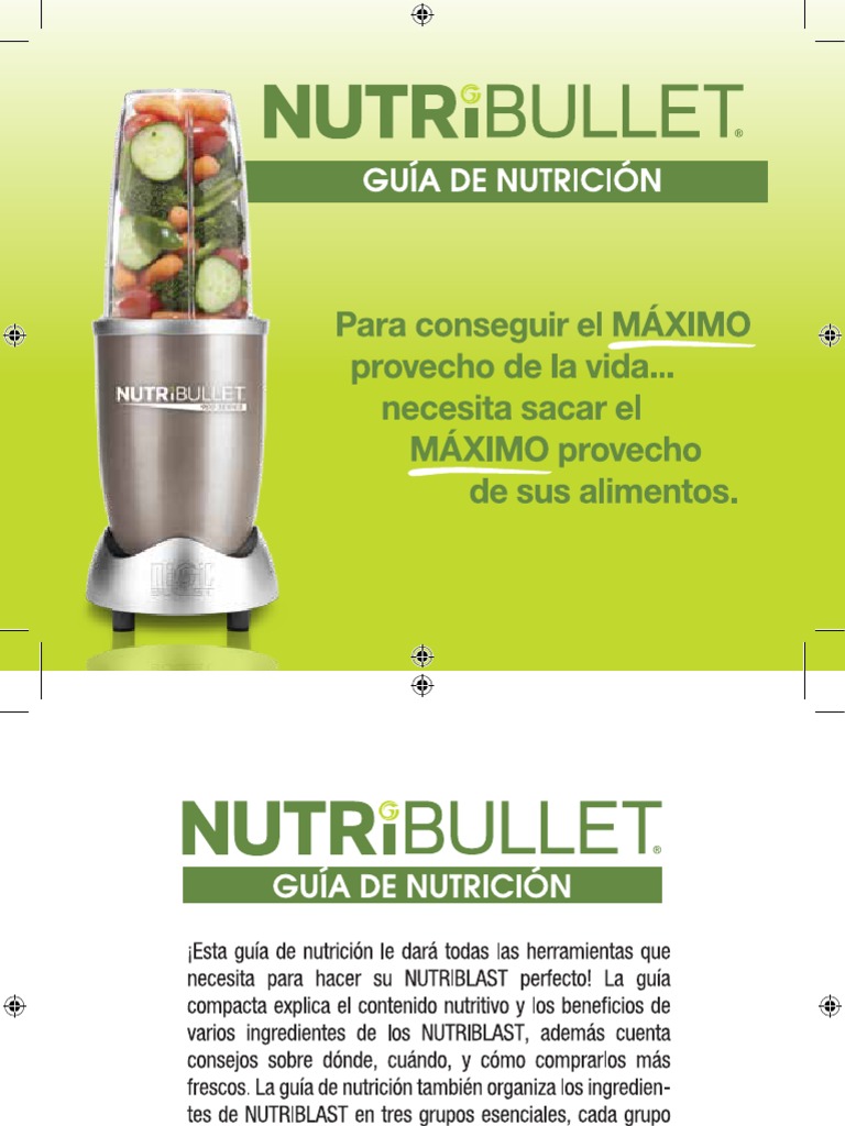Guia Nutricion Nutribullet | PDF