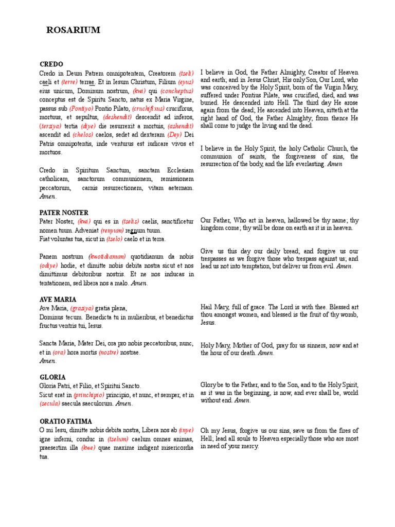 Rosarium Latinum | PDF