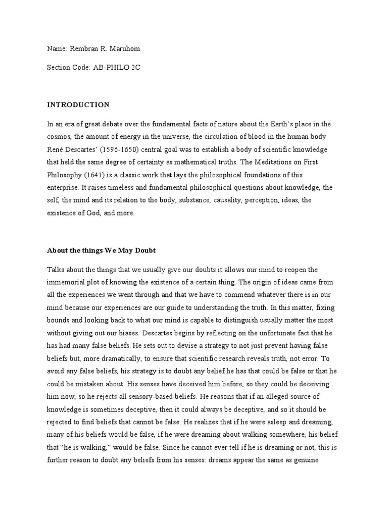 Expository Paper (History of Western Philosophy) | Download Free PDF ...