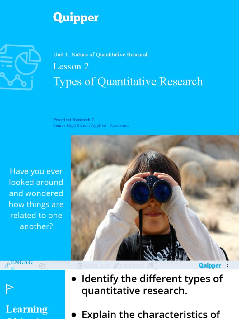 FINAL (PPT) - PR2 11 - 12 Q1 0102 - UNIT 1 - LESSON 2 - Types of Quantitative Research | PDF ...
