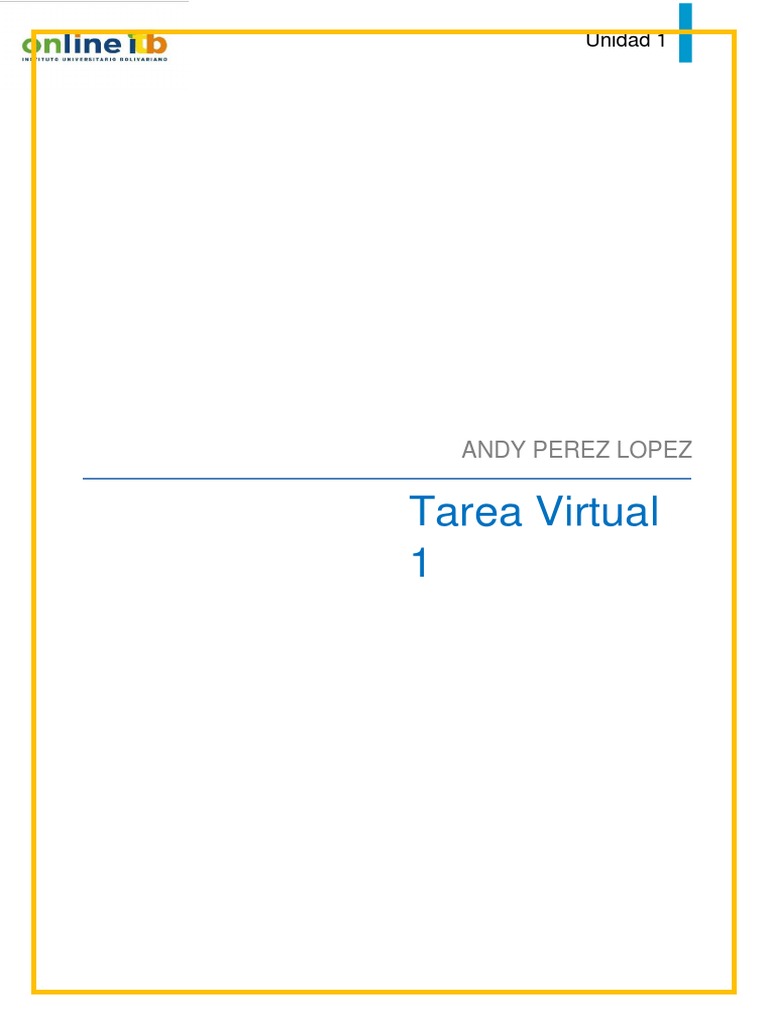 Tarea Virtual 1 | PDF
