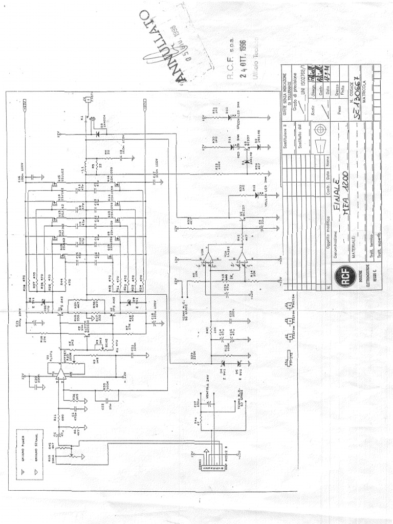 RCF Mfa 900 1200 | PDF