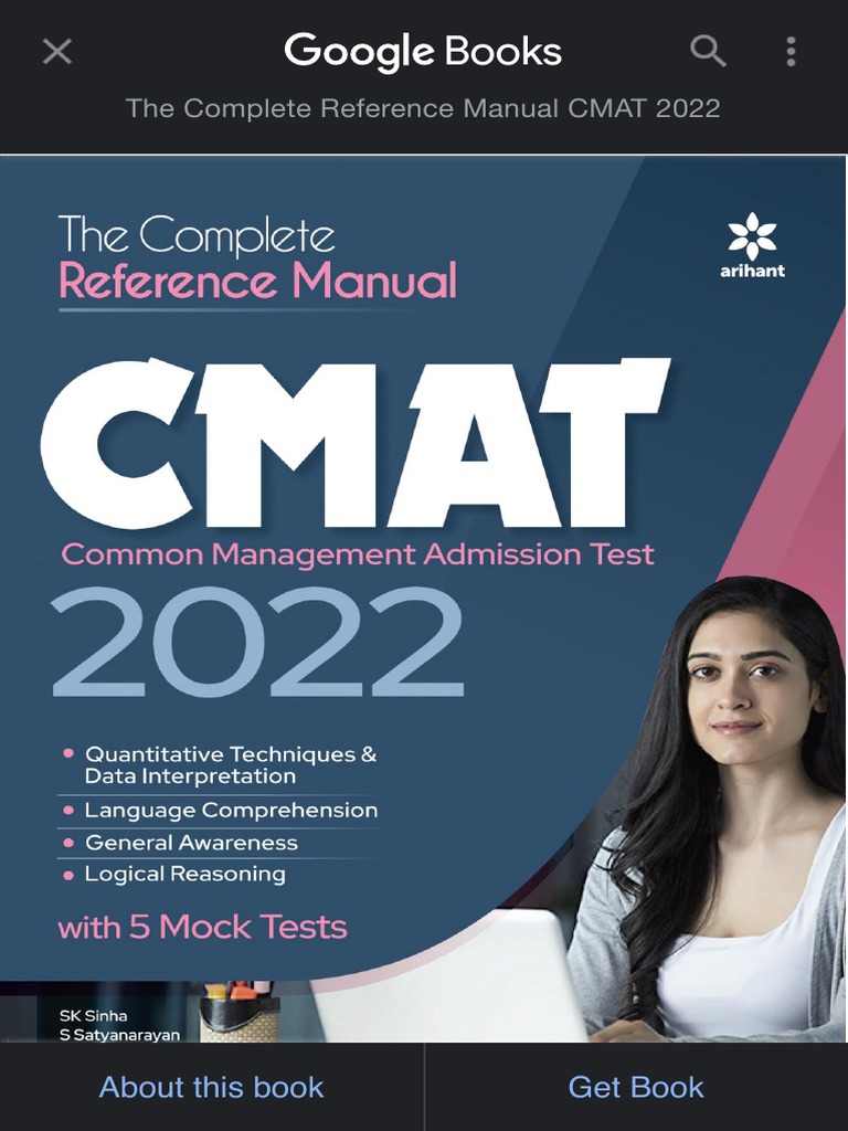 The Complete Reference Manual CMAT 2022 - SK Singh, S Satyanarayan, Col ...