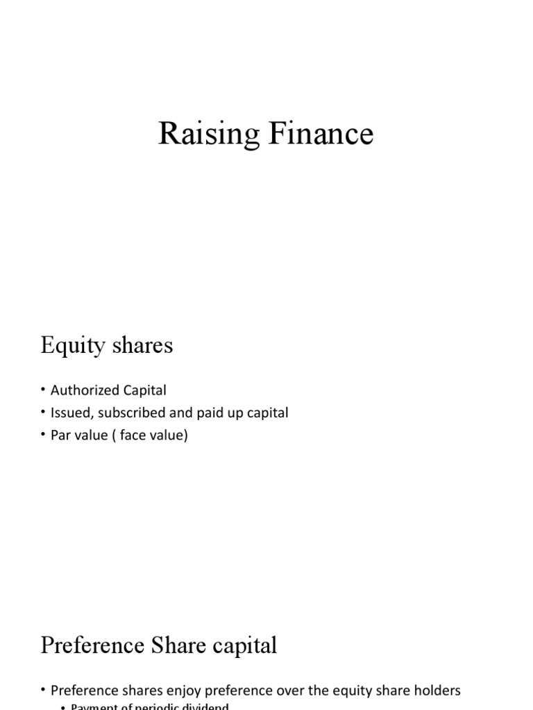 Types of Share Capital | PDF