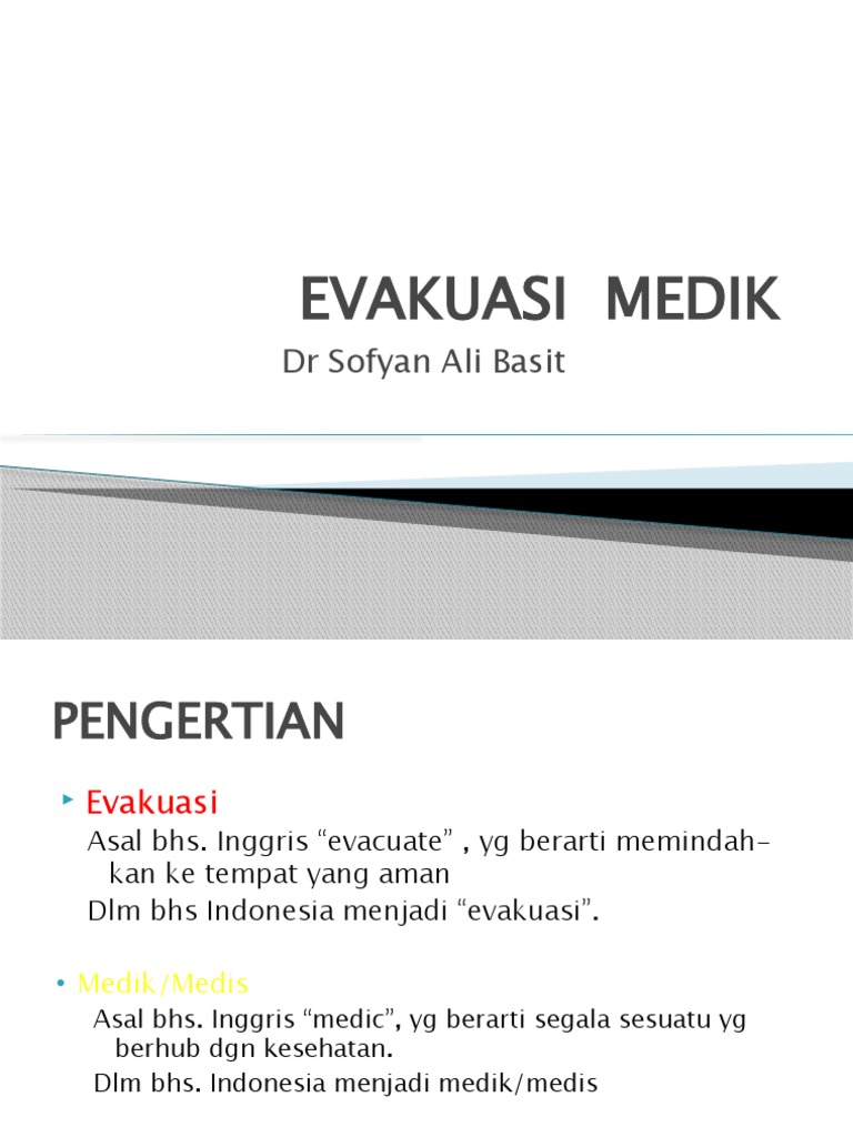 EVAKUASI MEDIK | PDF