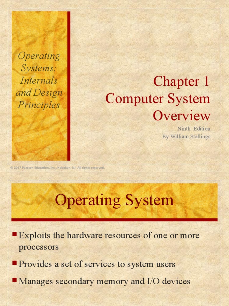 Ch01 OS9e | PDF | Central Processing Unit | Input/Output