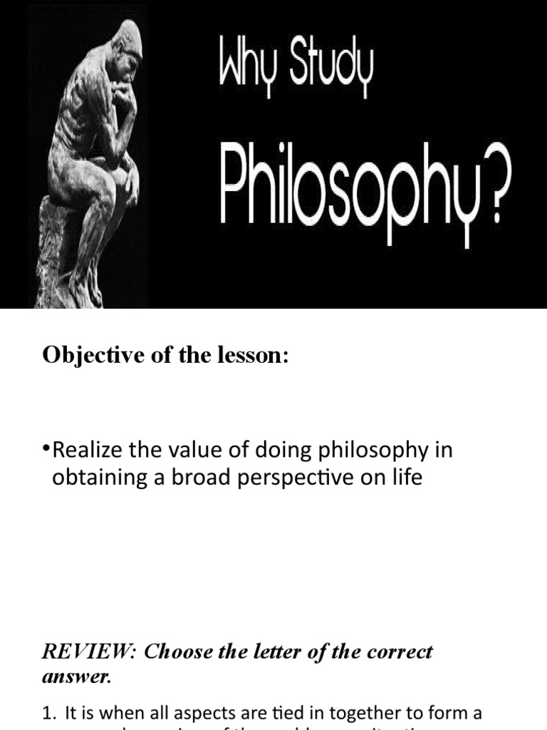 Lesson 2 Philo 1 | PDF | Reason | Thought