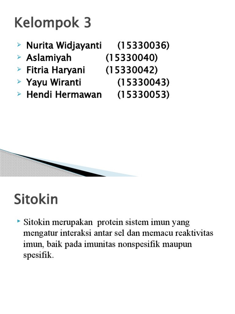 Peran dan Fungsi Sitokin dalam Imunitas | PDF