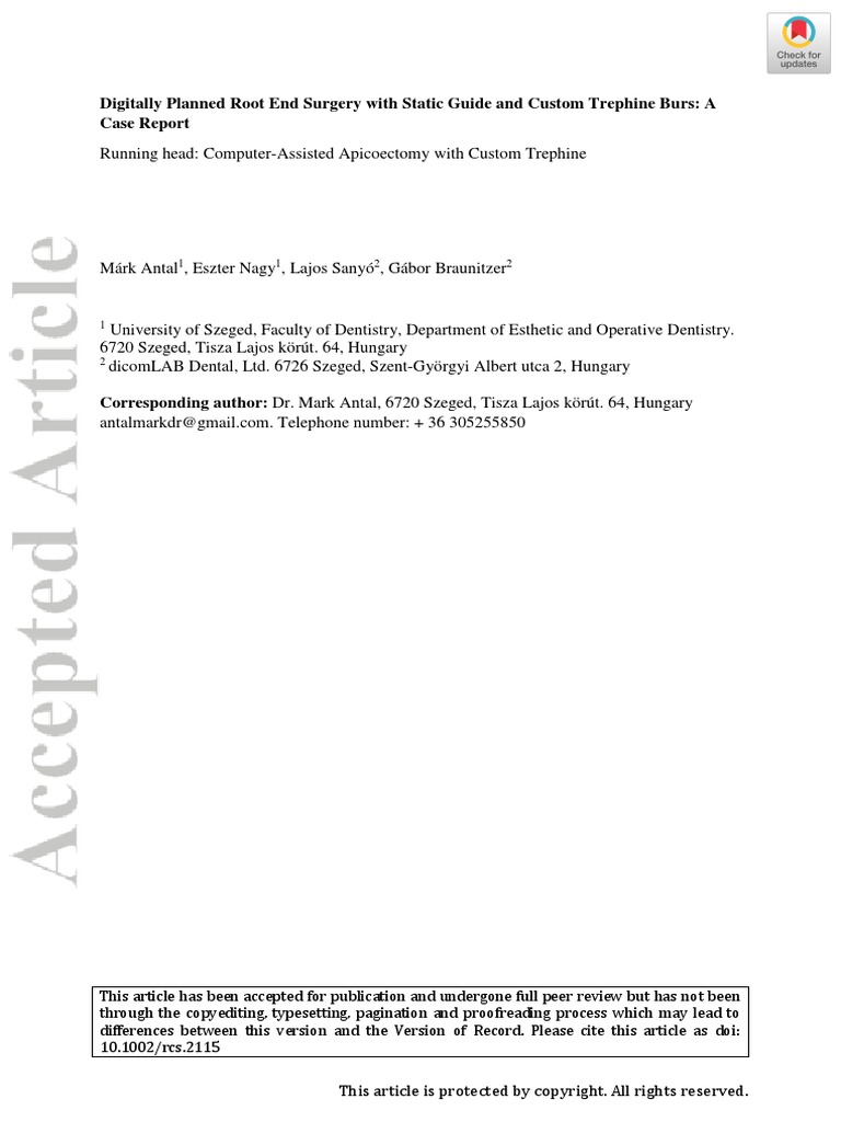 Rcs 2115 | PDF | Dental Implant | Surgery
