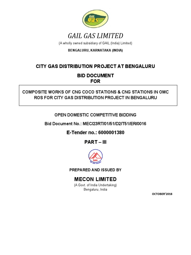 CNG COCO Station Tender | PDF | Concrete | Door