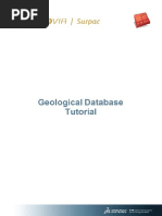 Tutorial Surpac - Geological Modelling PDF | PDF