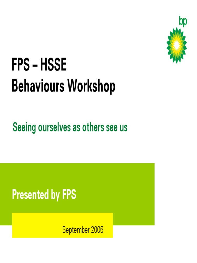 2 Behaviour OGPFPS (BP) Worshoppresentationfinal | PDF