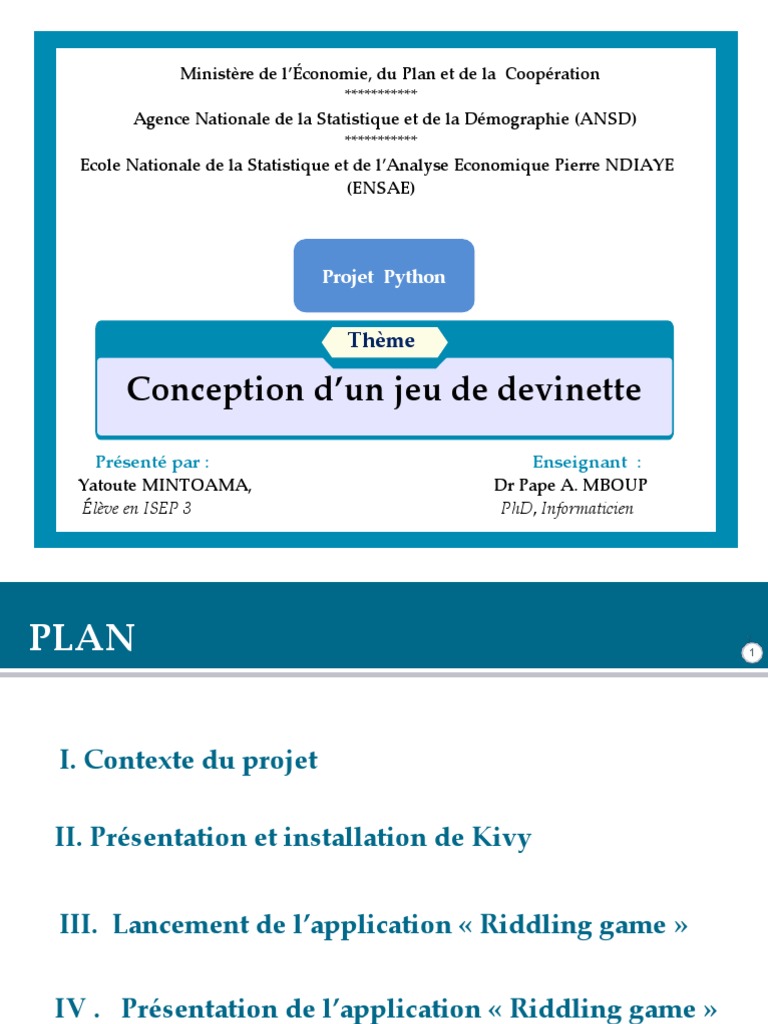 Projet Python Yatoute M | PDF | Python (Langage de programmation) | Interface graphique