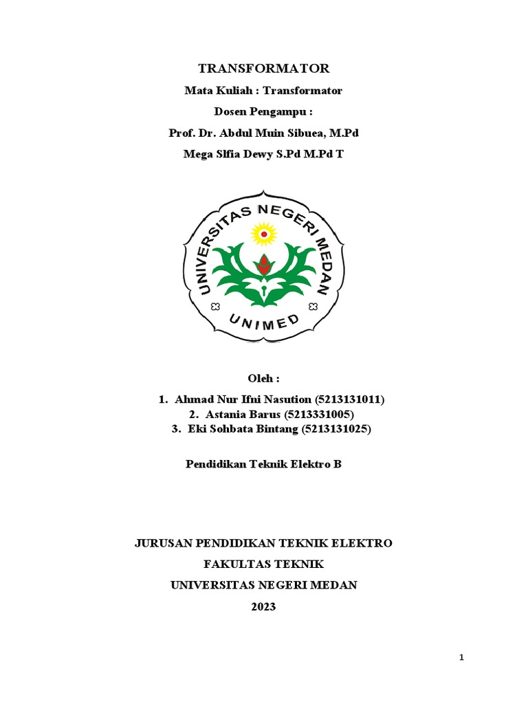 Makalah Transformator Kel1 | PDF