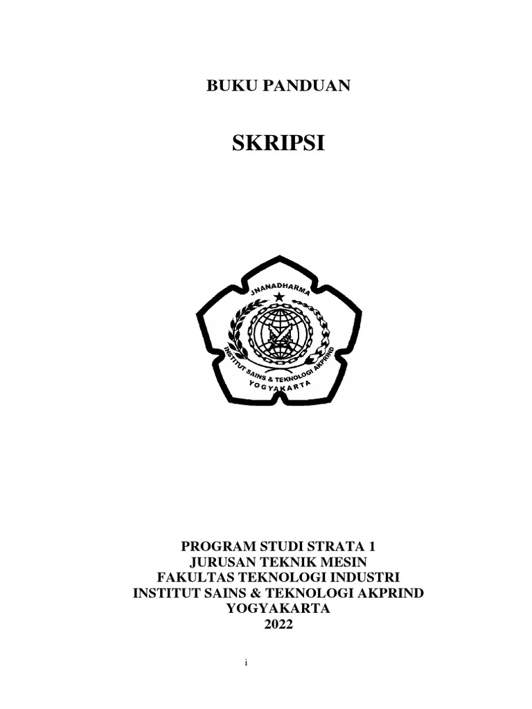Buku Panduan Skripsi -S1- IsT AKPRIND | PDF