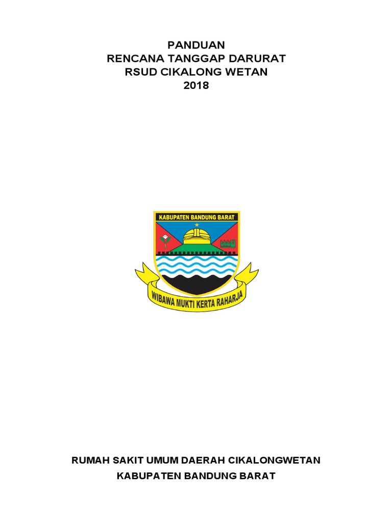 Cover Panduan Rencana Tanggap Darurat | PDF